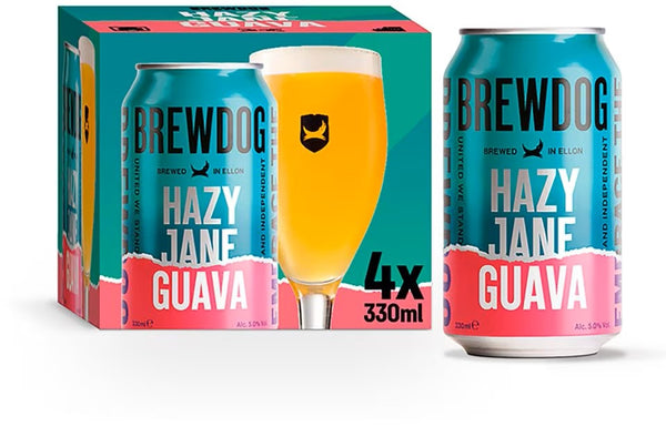 Brewdog Hazy Jane Guava 4 Pack 33cl Can - Molloys Liquor Stores