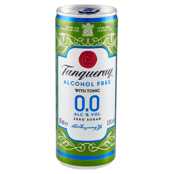 Tanqueray 0.0% Gin & Tonic 250ml Can RTD - Molloys Liquor Stores