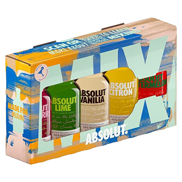 Absolut Miniature Mix 5cl - 5 Pack - Molloys Liquor Stores