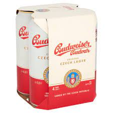 Budejovicky Budvar 4 Pack 50cl Can 5% - Molloys Liquor Stores