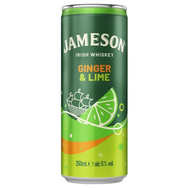 Jameson Ginger &Lime 25cl Can - Molloys Liquor Stores